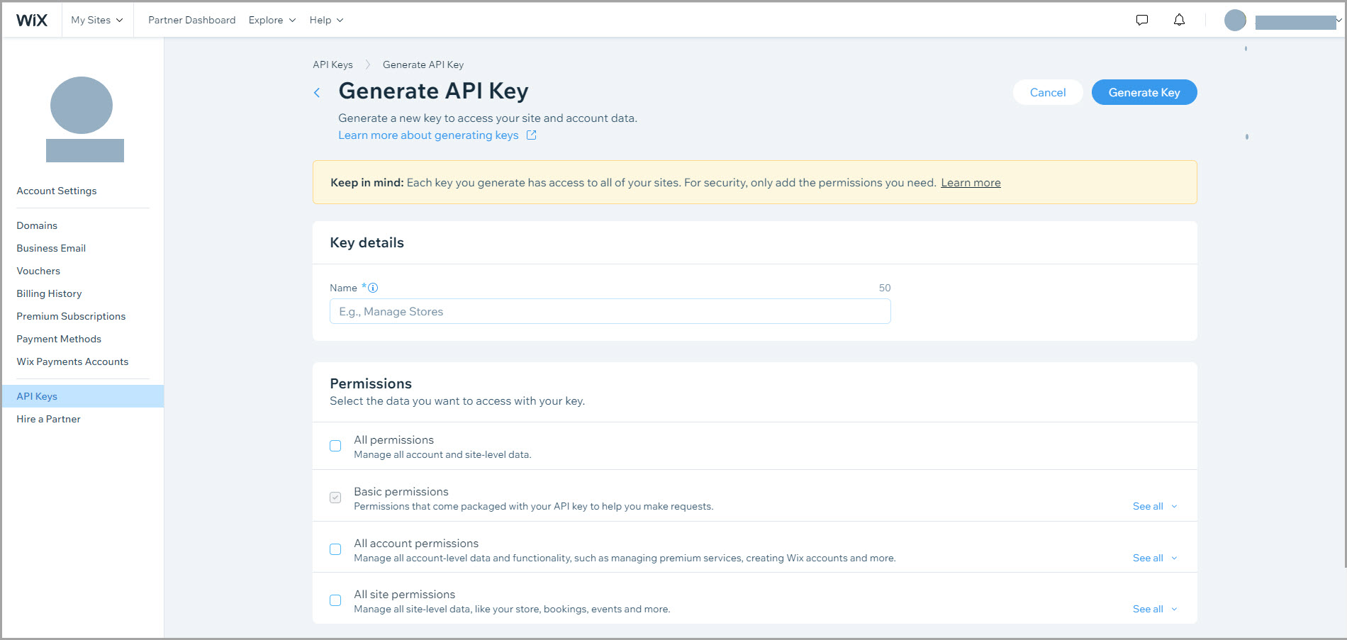 How to get API key from Wix - LitExtension EN